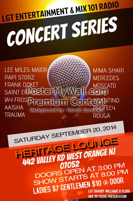 LIVE CONCERT SERIES | PosterMyWall