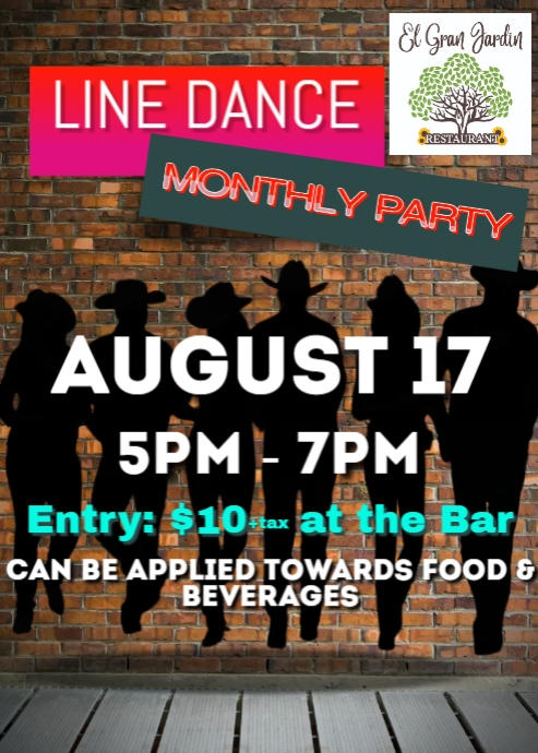 country line dancing flyer template | PosterMyWall