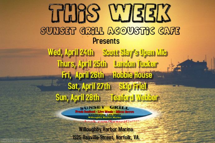 This Week at at the Sunset Grill | PosterMyWall