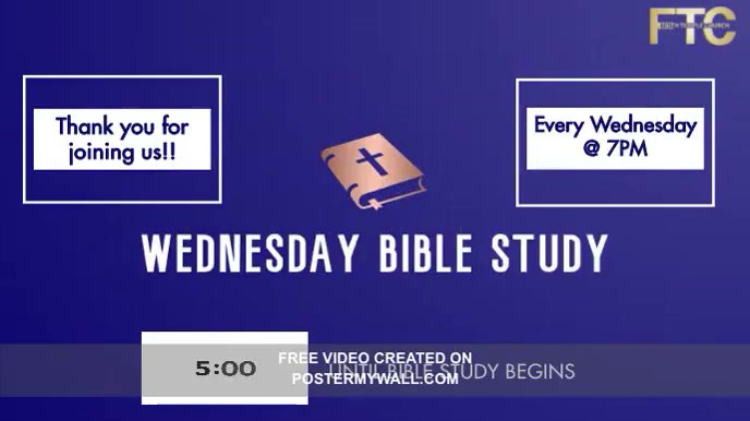 Bible Study Intro | PosterMyWall
