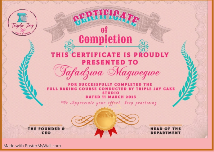 Custom Certificate Design Template | PosterMyWall