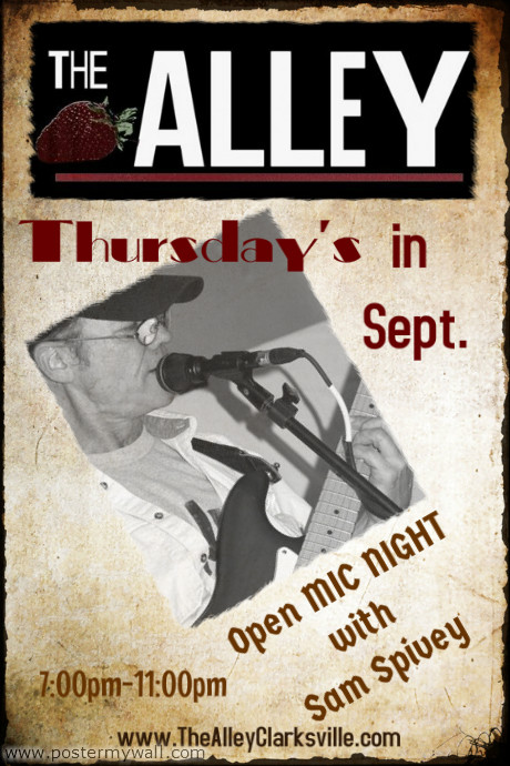 Sam Spivey at The Alley | PosterMyWall