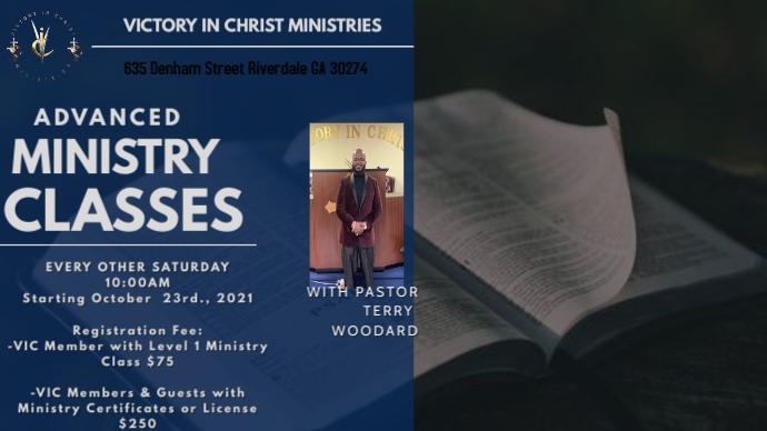 Ministry Class | PosterMyWall