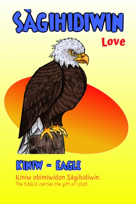 Copy of POSTER 7 Grandfather teachings Love Eagle | PosterMyWall
