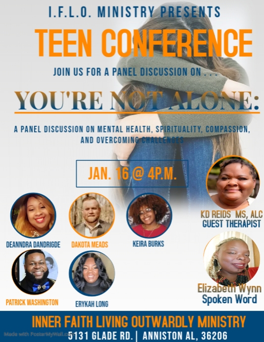 Copy of Panel Discussion: Mental Illness | PosterMyWall