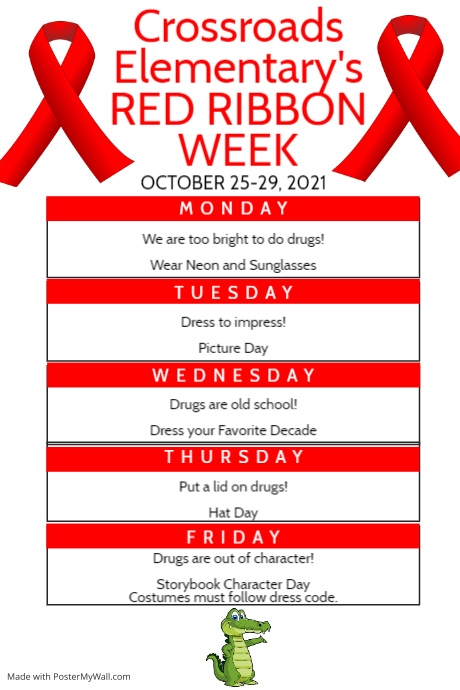 Copy of Red Ribbon week Flyer Design Template | PosterMyWall