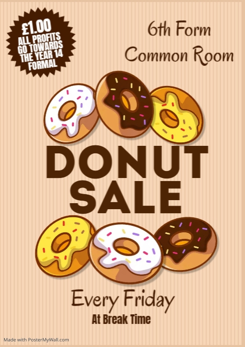 DONUTS POSTER | PosterMyWall