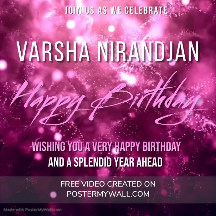 BIRTHDAY party ad TEMPLATE | PosterMyWall