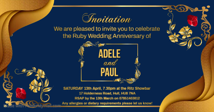 Copy of wedding card | PosterMyWall