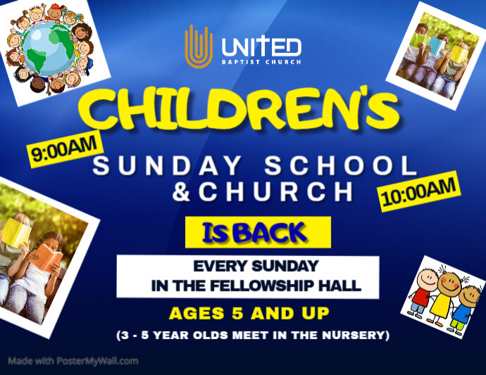 Copy of CHILDREN CHURCH | PosterMyWall