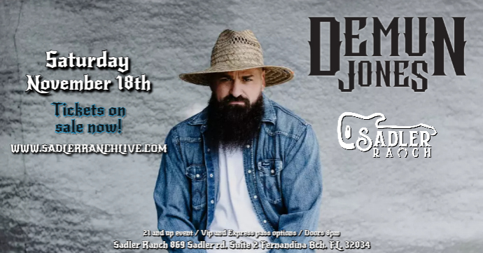 Demun Jones fb event | PosterMyWall