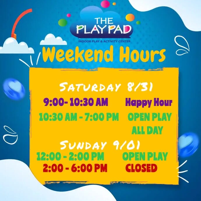 weekend hours | PosterMyWall