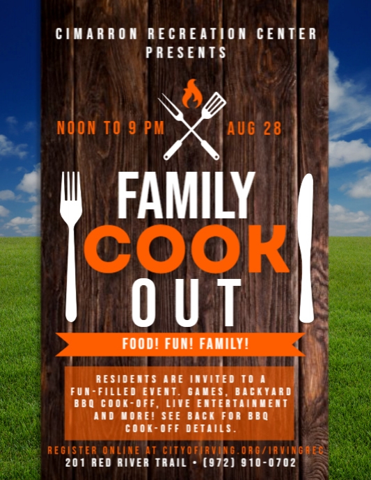Family Cookout Flier | PosterMyWall