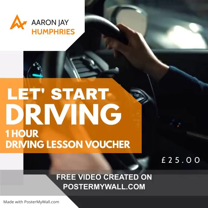 generic driving school classes advertisement | PosterMyWall