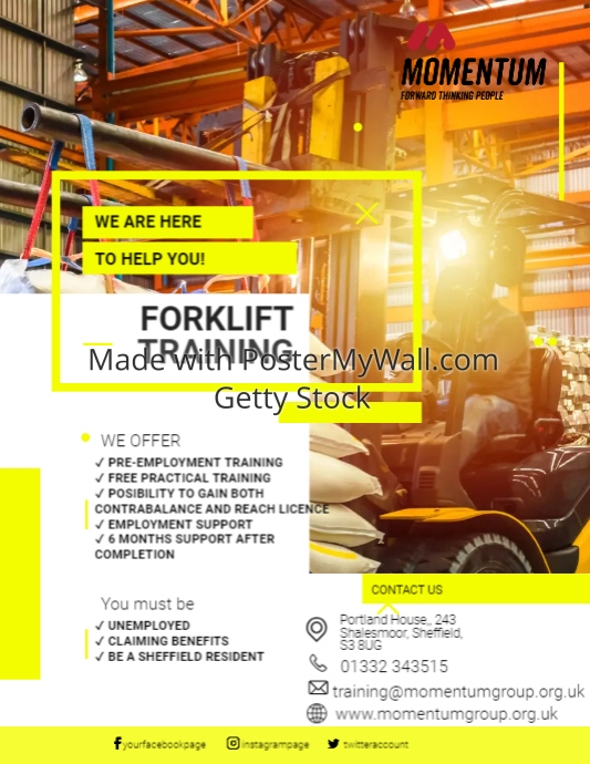 Forklift Service Flyer Template | PosterMyWall