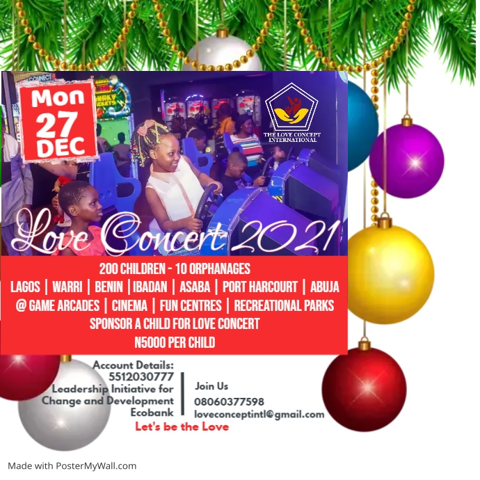 Love Concert Dec 2021 | PosterMyWall