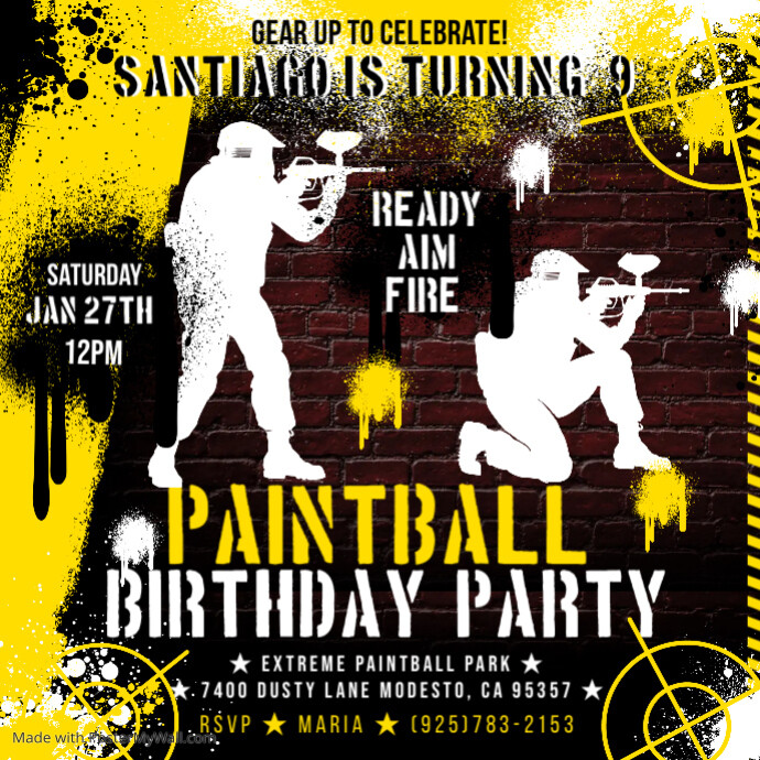 PAINTBALL BANNER | PosterMyWall