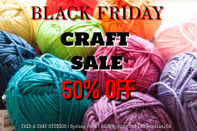 Copy of Craft Sale Black Friday | PosterMyWall
