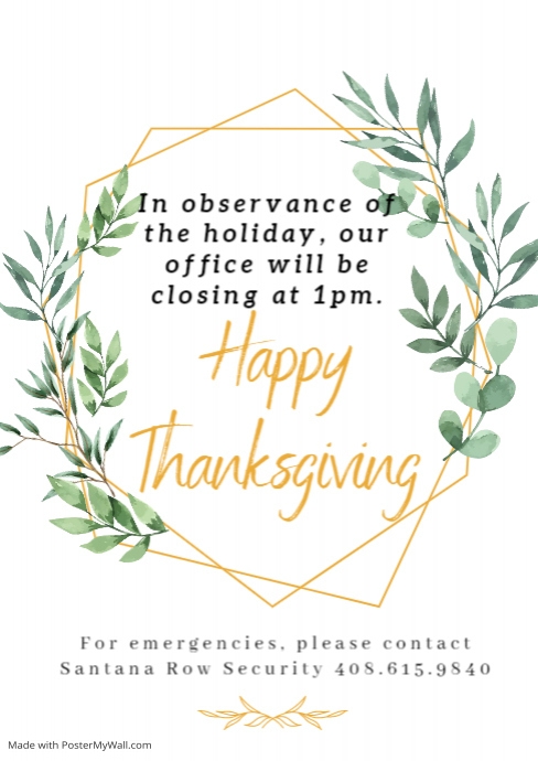 Office Closed | PosterMyWall