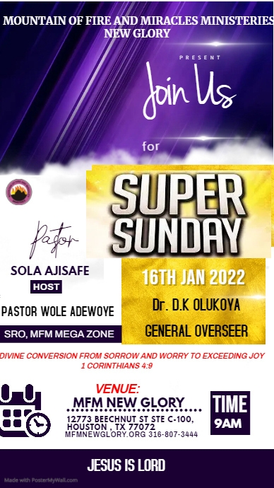 Copy of SUPER SUNDAY SERVICE FLYER | PosterMyWall