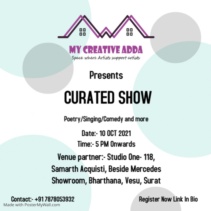 Copy of Pen / Poetry Night Flyer Template | PosterMyWall