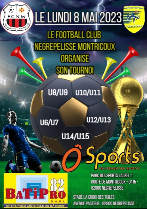 Tournoi FCNM du lundi 08 mai 2023 | PosterMyWall