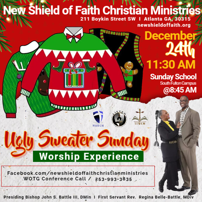 NSOF Ugly Sweater Sunday | PosterMyWall