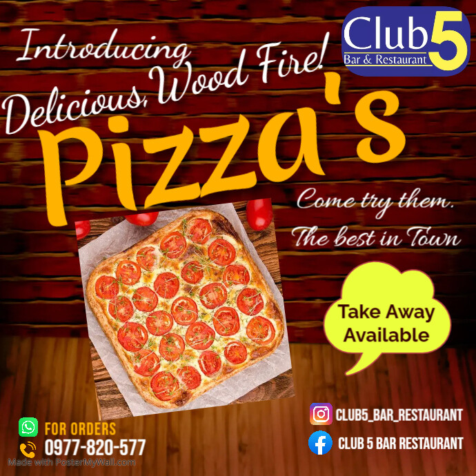 Pizza food promotion social media instagram p | PosterMyWall