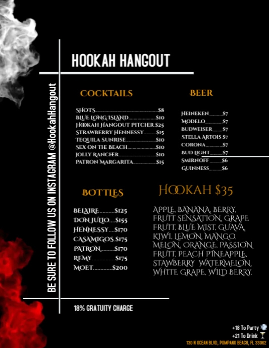 Copy of Drinks Card Beer Menu Digital Template | PosterMyWall