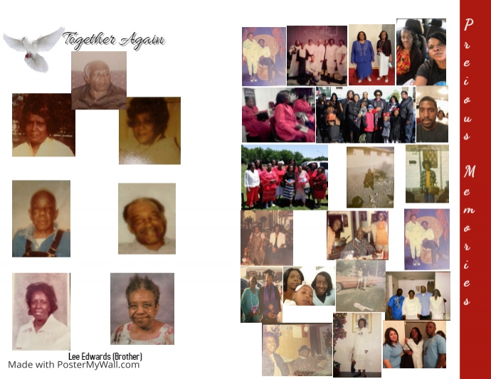 Copy of Copy of Funeral Program | PosterMyWall