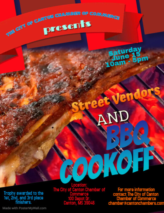 Copy of Pig Roast Ribfest Rib Cookoff flyer template | PosterMyWall