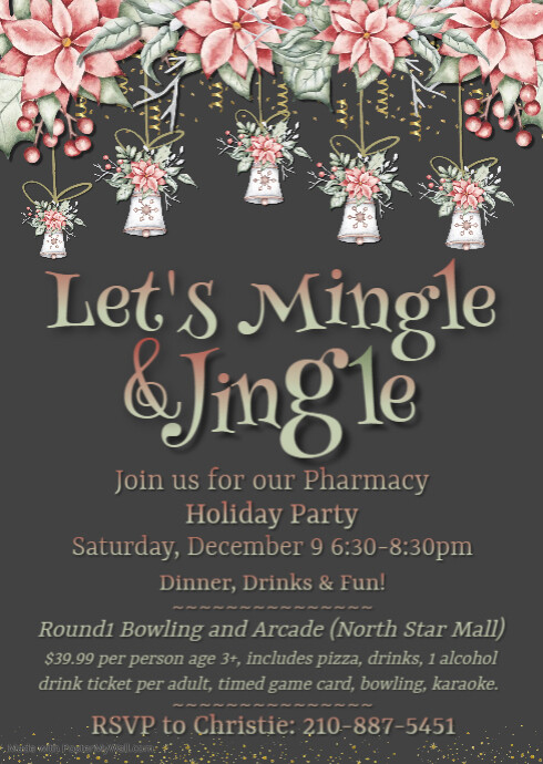 Pharmacy Holiday Party | PosterMyWall