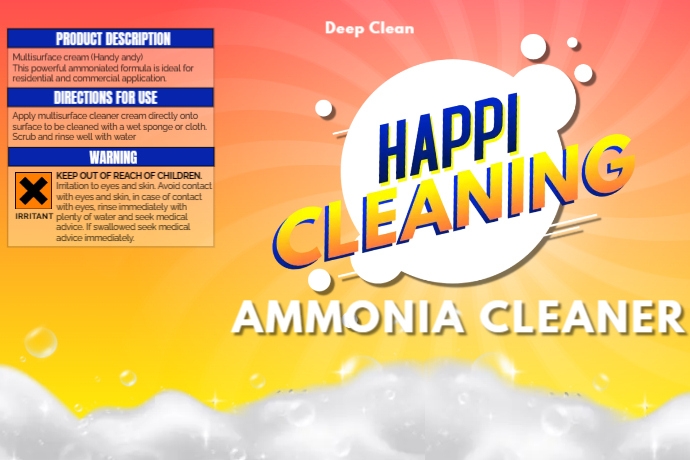 AMMONIA CLEANER | PosterMyWall