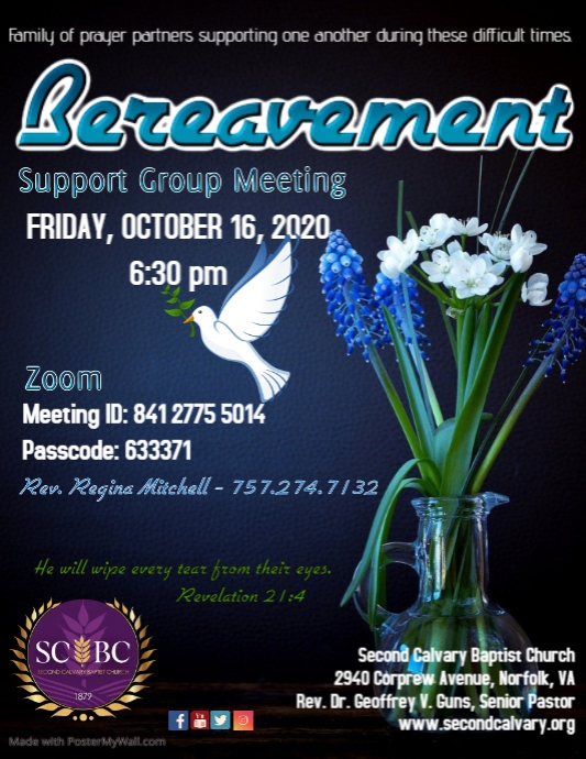 Bereavement Ministry | PosterMyWall