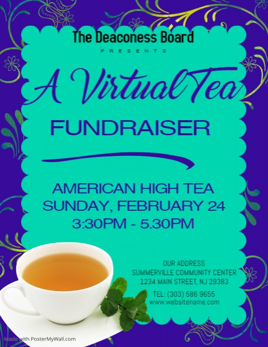 Copy of Tea Party Fundraiser Flyer | PosterMyWall