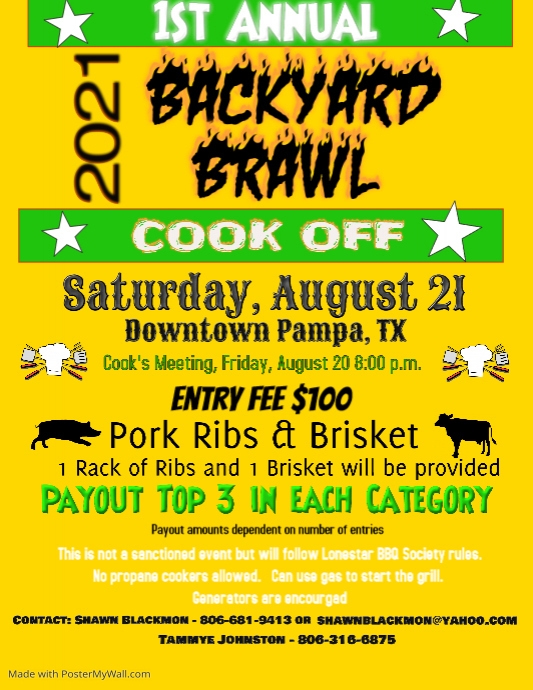 2021 Backyard Brawl | PosterMyWall