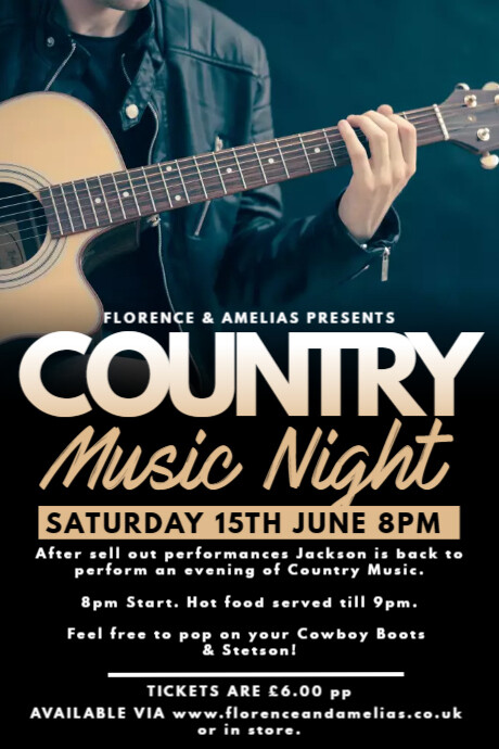 Country Music Poster | PosterMyWall