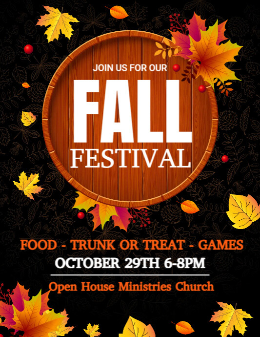 Autumn Party, fall, harvest flyer | PosterMyWall
