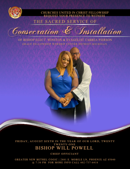 Copy of Pastoral Installation Flyer | PosterMyWall