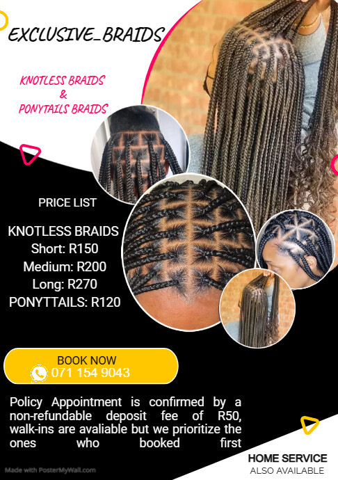 braids flyer | PosterMyWall