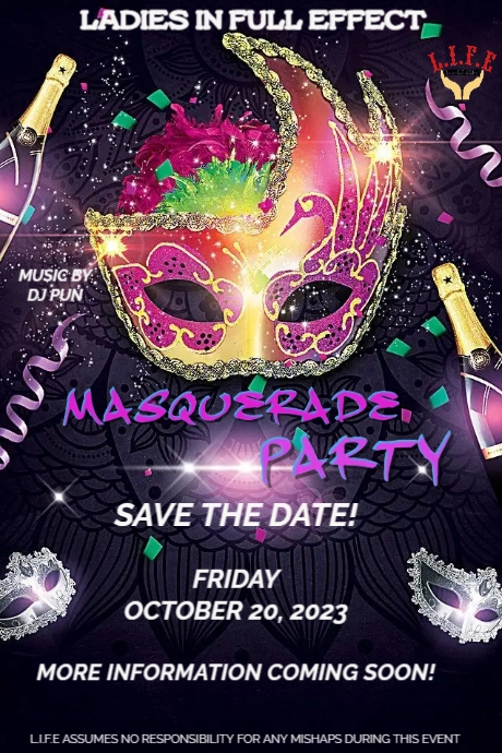 MASQUERADE 2023 | PosterMyWall