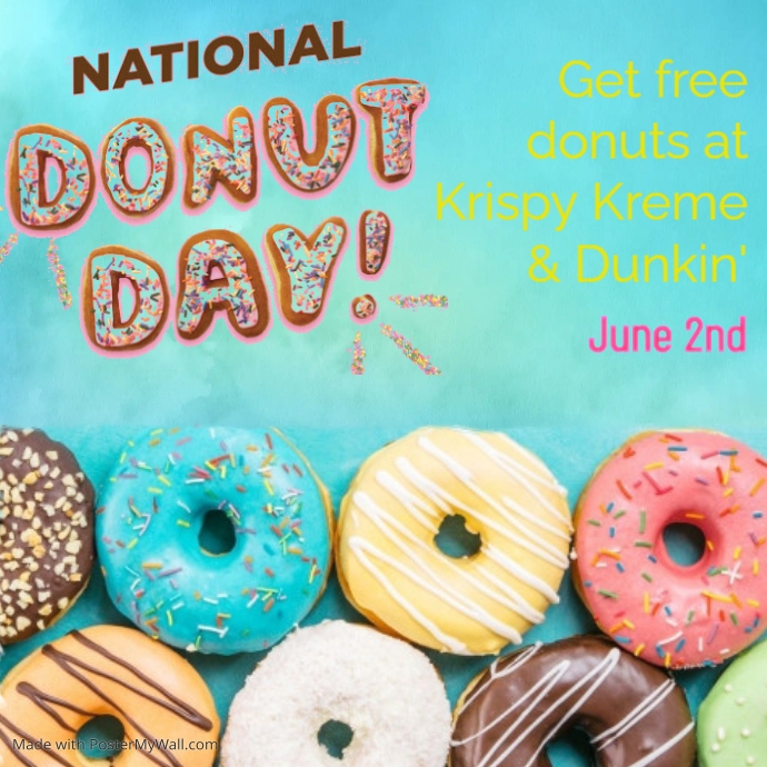 national doughnut day | PosterMyWall