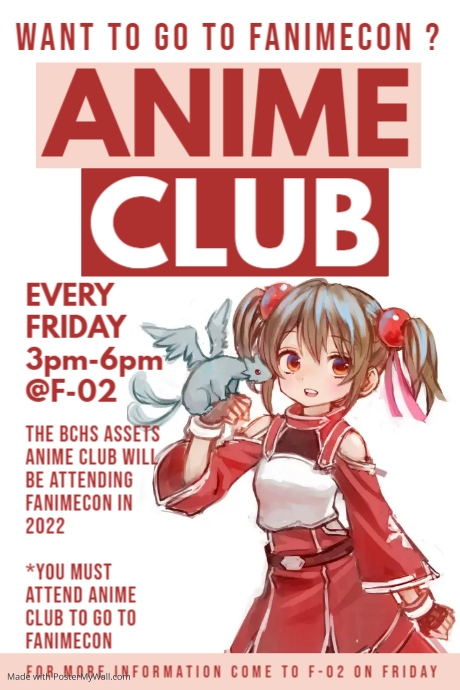 Copy of Anime Club Poster | PosterMyWall