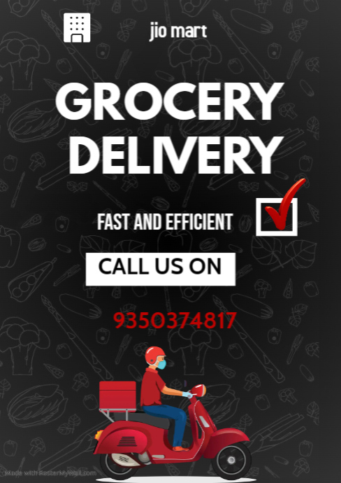 Copy of Grocery delivery flyers | PosterMyWall
