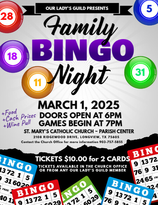 Family Bingo Night | PosterMyWall