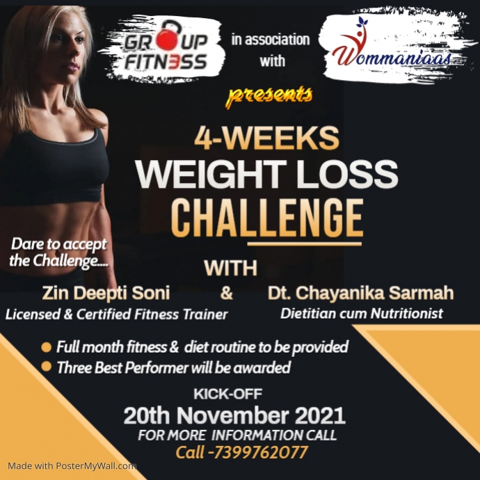 Copy of Copy of Fitness Challenge Flyer | PosterMyWall