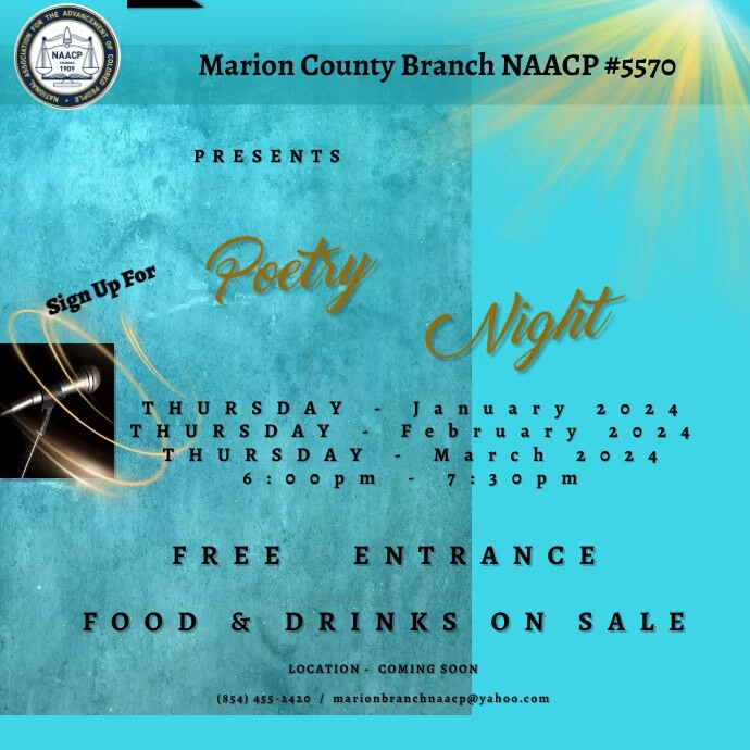 NAACP Poetry Night Flyer | PosterMyWall