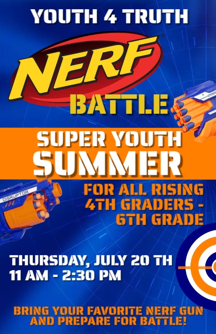 Nerf Birthday Invitation 4 (1) | PosterMyWall