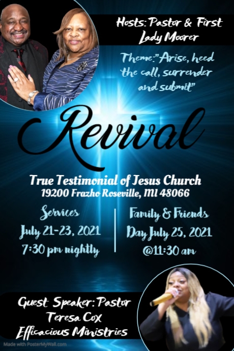 Revival Flyer | PosterMyWall