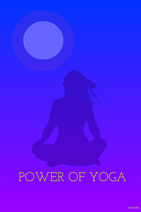 Power of Yoga- fitness flyer #yoga #meditation Template | PosterMyWall